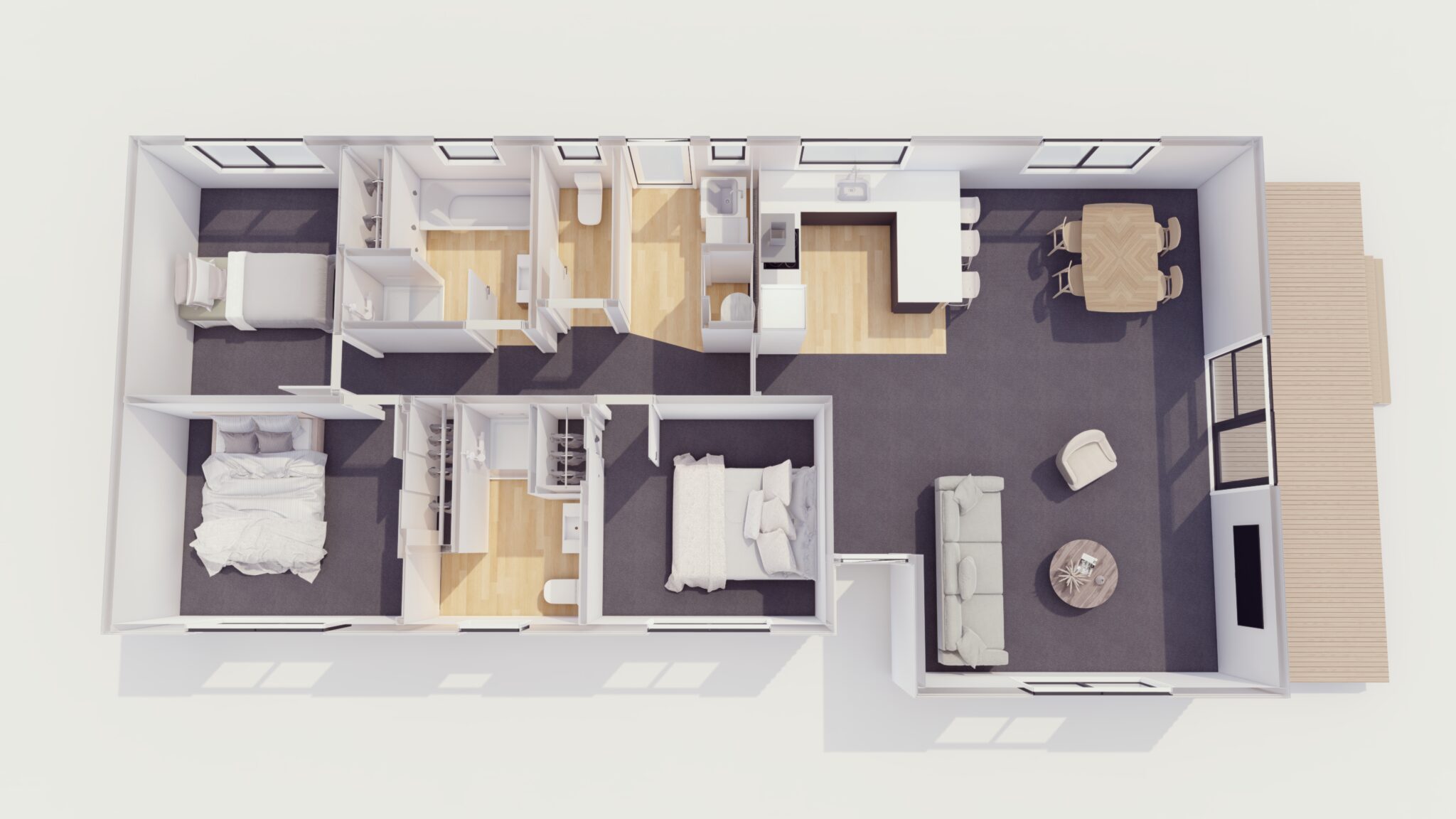 106m2 Peninsula Kitchen | 3 bedroom | Ezyline Homes