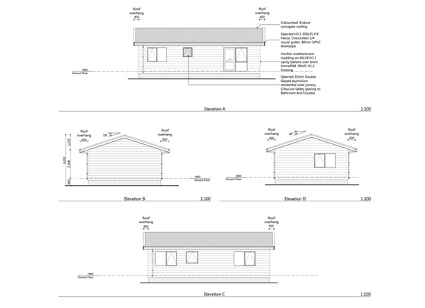 Home Elevation Drawings Dimensions