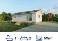 50m2 Peninsula Kitchen Skinny | 2 Bedroom | Ezyline Homes